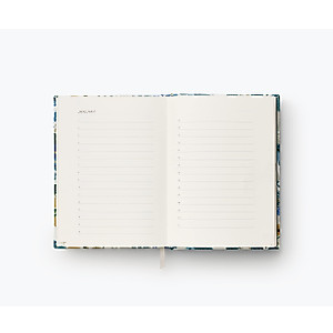 RIFLE PAPER CO. Garden Party Blue Address Book, Hardcover Address Book Includes Gold Foil-Accented Cloth Cover, Ribbon Page Marker, 284 Pages, Contacts and Important Dates Pages