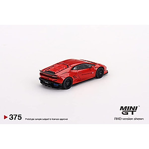 True Scale Miniatures LB Works Model Car Compatible with Lamborghini Huracan ver. 2 (Red) Limited Edition 1/64 Diecast Model Car MGT00375