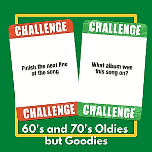 Lyrically Correct 60's and 70's Oldies but Goodies Music Trivia Card Game | Multi-Generational Family Gatherings, Adult Game Night and Fun Trivia