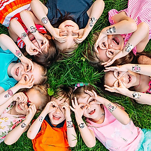 Glenmal 72 Sheet 540 Pcs Cow Temporary Tattoos for Kids, Birthday Party Decorations Party Supplies Favors Cute Cow Tattoo Sticker Style Milk Gift Ideals for Boys Girls Schools Prizes Themed