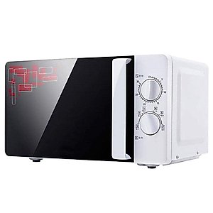 Solo Manual Microwave with No Rust Interior for Easy Cleaning, Soft Touch Housing and Matt Finish, Auto Defrost, Cotton White, 20 Litre with 6 Power Levels, 800 W