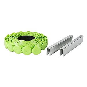 Metabo HPT 18 Gauge Staples And Plastic Caps | 7/16 In. Crown, 7/8-in Leg Length | Electro Galvanized | 2,000 Count | 31102SHPT