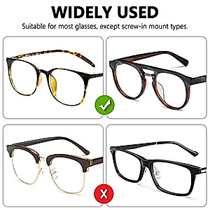 Eyeglass Nose Pads, Anti Slip Clear Nose Pads for Glasses 12 Pairs Adhesive Silicone Nose Bridge Pads Heighten Eyeglass Pads for Full Plastic Frames Glasses, Eyeglasses and Sunglasses