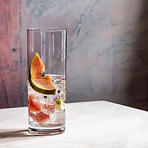 KROSNO Tall Water Juice Drinking Glasses | Set of 6 | 16.9 oz | Balance Collection | Highball & Tumbler Crystal Glass | Perfect for Home Restaurants and Parties | Dishwasher Safe | Gift Idea | Made in Europe