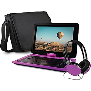 Core Innovations CPD144PR Portable DVD Player - 14.1" Display - 1280 x 800 - Purple