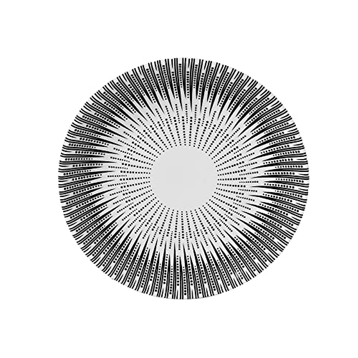 YUYHQCBT 6 Inch Set of 4 Assorted Designs, Porcelain Plates With Patterns,Black Ceramic Dessert Plates, Dishware for Sandwiches Salad Pasta,Microwave Oven Dishwasher Safe