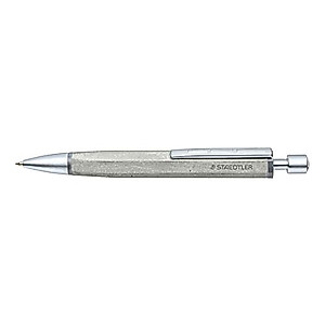 STAEDTLER 441CONB2-9 Concrete Premium Retractable Ballpoint Pen - Medium Line Width, Grey (Pack of 1)