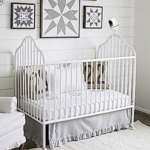 iTODOS Baby Monitor Mount for HelloBaby HB65/HB66/HB248,ANMEATE SM935E Baby Monitor Camera, Versatile Twist Mount Without Tools or Wall Damage --White
