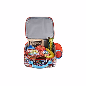 Ryan's World Lunch Box Set for Boys & Girls, Stainless Steel Water Bottle with Carabiner Clip and Ice Pack, Insulated & Waterproof Lunch Bag with Zipper, 4 Pieces