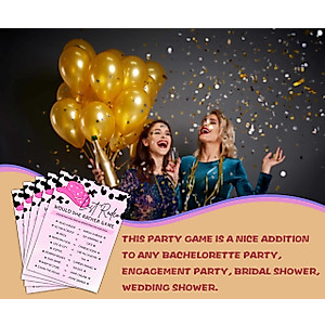 Last Rodeo Bachelorette Game - Nashville Cowgirl Bridal Shower Games - Would She Rather Wedding Shower Games Ideas - Country Engagement Party Games Supplies & Activities - 25 Game Cards(01)