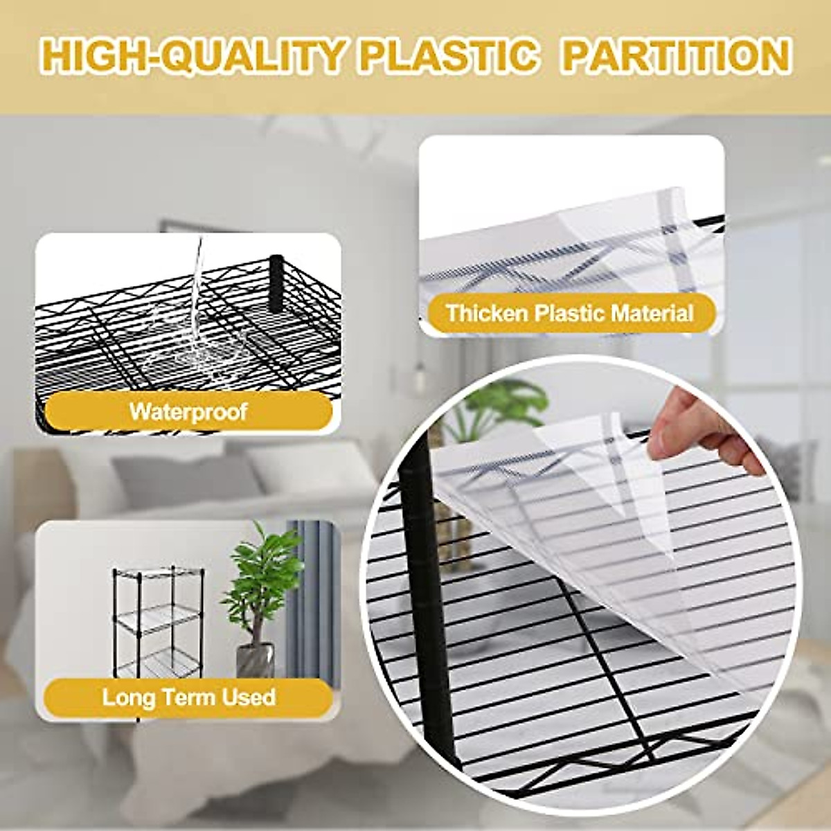 3-Tier Wire Shelving Unit and Storage, Adjustable Shelves for Storage Heavy Duty Metal Wire Rack Shelving for Garage Kitchen Pantry Closet Laundry Load 400LBS (23.5 x 13.5 x 35.5 inch)