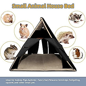 RATGDN Small Pet Hideout Elephant Hamster House Guinea Pig Playhouse for Dwarf Rabbits Hedgehogs Chinchillas