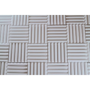 White Acoustic Foam Panels - Wedge Style Studio Foam Soundproofing Tiles - 12x12 Inch - Multiple Thicknesses (2 Inch Thick - 4 Pack)