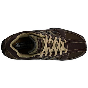 Skechers USA Men's Citywalk Malton Oxford Sneaker,Brown,12 M US