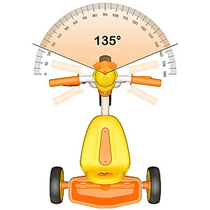 Toddler Tricycle Outdoor Trike for 1-3 Years Old with Storage Bin, Cute Riding Toys Gift for Girls Boys, Carbon Steel Frame and Silent Wheels (Yellow)