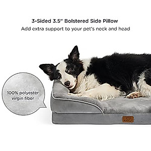 Bedsure Large Orthopedic Dog Bed for Large Dogs - Big Waterproof Dog Bed Large, Foam Sofa with Removable Washable Cover, Waterproof Lining and Nonskid Bottom Couch, Pet Bed
