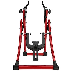 Bike Repair Tool, with Ruler and Thimble Compact Design Sutrdy Bicycle Wheel Truing Stand Convenient with Foldable Aluminum Alloy for Bicycle Repair