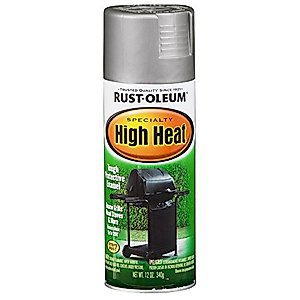 Rust-Oleum 7716830 High Heat Enamel Spray Paint, 12 oz, Silver