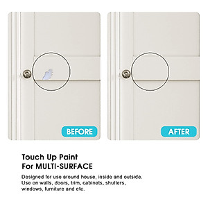 NADAMOO Beige Multi Surface Touch Up Paint, Interior and Exterior House Appliance Paint for Cabinet, Wall, Door, Furniture, Windows, Shutter and Trim