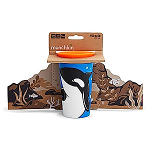 Munchkin® Miracle® 360 WildLove Sippy Cup, 9 Oz, Orca, 1 Pack