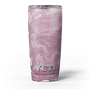 Design Skinz Pink Slate Marble Surface V15 - Skin Decal Vinyl Wrap Kit Compatible with The Yeti Rambler Cooler Tumbler Cups