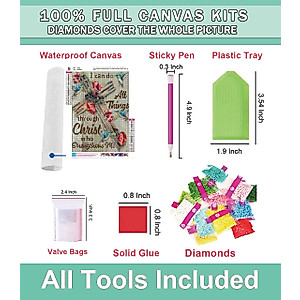 Christ Diamond Painting Kits for Adults,5D Diamond Art Kits for Adults Beginner,DIY Full Drill Diamond Dots Paintings with Diamonds Gem Art and Crafts for Adults Home Wall Decor, Crucifix 12x16in