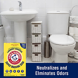 Arm & Hammer Super Washing Soda Detergent Booster & Household Cleaner, 55oz.