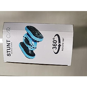 2-in-1 Remote Control Car, Rechargeable Remote Control Crawler for Kids Age 3 Years and up, Changeable Wheels, Double-Side 360° Flips, LED Headlights, Fast Stunt Toy Race Cars for Toddlers-Blue