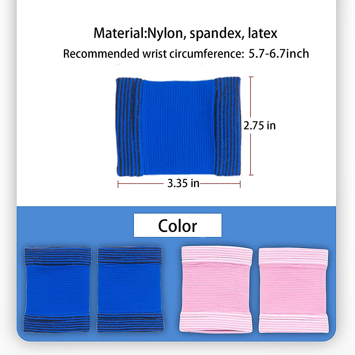 TXBONA Child Volleyball Basketball Wristbands,Kids Wrist Brace,Children Sports Wrist Support(1 PAIR) (Pink)