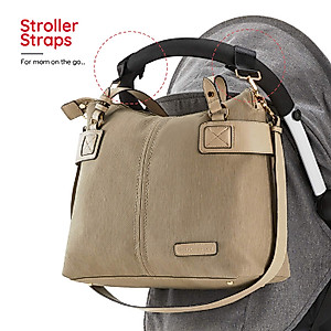 SoHo Lansing Vegan Leather Diaper Bag 4Pc Purse