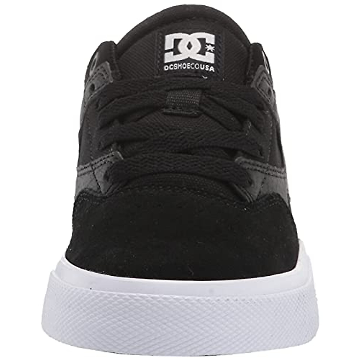 DC Men's Kalis Vulc Low Top Casual Skate Shoe, Black/White, 10 D M US