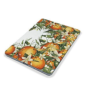 Cute Fruit Orange Flower case Compatible with iPad Mini Air Pro 7.9 8.3 9.7 10.2 10.9 11 12.9 inch Pattern Cover New 2022 2021 Trifold Stand 3 4 5 6 7 8 9 Generation 463 (12.9 Pro 3/4/5 gen)