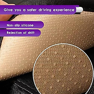 QODOLSI 1 PC Car Armrest Box Mat, 11.81" x 7.87" Soft Faux Rabbit Plush Center Console Elbow Pad, Elastic Back Mount Non-Slip Protective Cover, Product Compatible with Most Car Models (Purple)