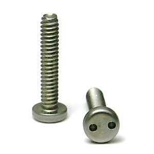 #6-32 x 3/8" Spanner Security Pan Head Tamper Resistant Machine Screws 18-8 Stainless Steel Qty 25