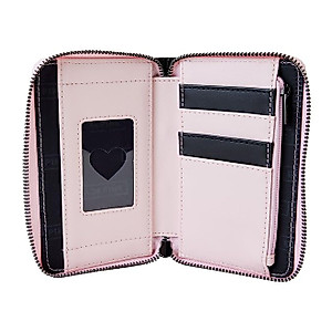 Loungefly Blackpink All Over Print Heart Faux Leather Zip Around Wallet