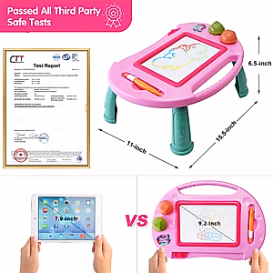 Toys for 1-2 Year Old Girls,Magnetic Drawing Board,Toddler Toys for Girls Age 2 3,Erasable Doodle Board for Kids,Learning Toys for Toddler 1 2 3,Gift for 1 2 Year old Girls Christmas Birthday Easter