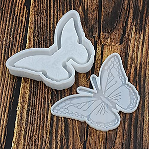 Butterfly Storage Box Molds Butterfly Silicone Molds with Lid for Epoxy Resin Casting Resin Mold for DIY Jewelry Storage Box Candy Container Makeup Storage Box