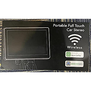 2023 Newest Portable Car Radio with Apple Carplay and Android Auto, Wireless Car Stereo 7" IPS Touchscreen with Bluetooth Hands-Free/Mirror Link/Google and Siri Assistant, Dash or Windshield Mounted