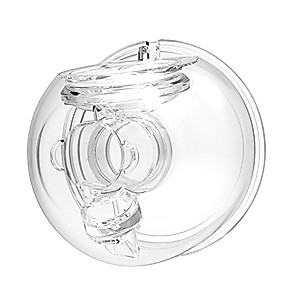 QIUXQIU Wearable Breast Pump Milk Collector Cup Accessories, Compatible with for TSRETE Momcozy S9/S10/S12 Wearable Breast Pump Include Duckbill Valve&Silicone Diaphragm&24mm Flange&Linker 1 PCS