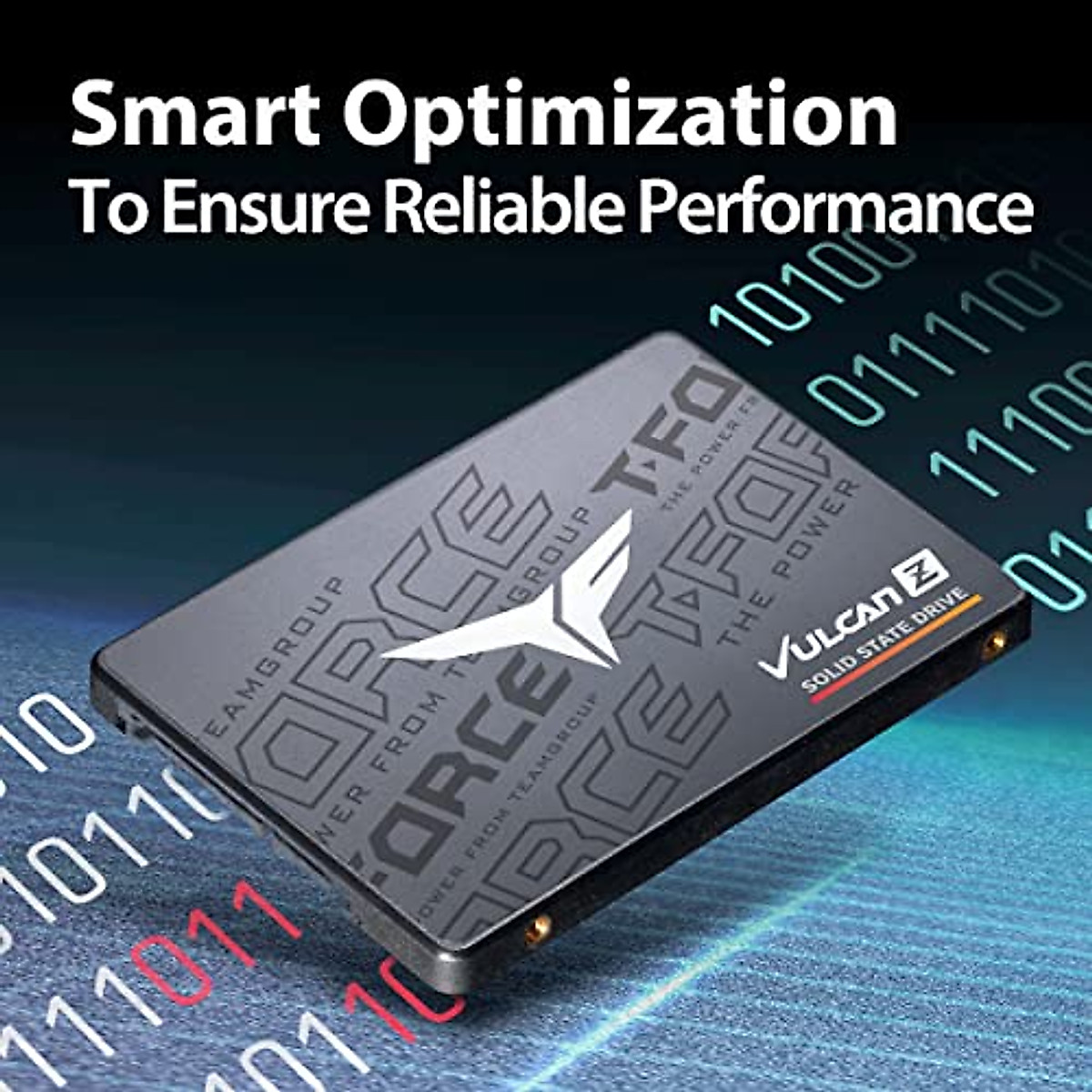 TEAMGROUP T-Force Vulcan Z 240GB SLC Cache 3D NAND TLC 2.5 Inch SATA III Internal Solid State Drive SSD (R/W Speed up to 520/450 MB/s) T253TZ240G0C101