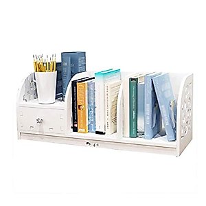 GELTDN Bookshelf Simple and Desk Simple Assembly Storage Shelf Environmental Protection Material, Waterproof and , No Odor