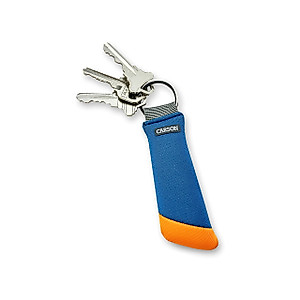Carson Floating Keychain with Lightweight Foam Core Technology, Orange/Blue (FA-30 02)