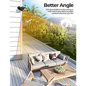 Blink XT XT2 Camera Wall Mount Bracket ,Weather Proof 360 Degree Protective Adjustable Indoor/Outdoor Mount and Cover for Blink XT XT2 Home Security Camera Anti-Sun Glare UV Protection Black(3 Pack)