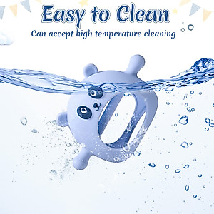 3 Packs Panda Baby Teething Toys for Babies 3 Months+ Silicone Baby Never Drop Teething Toys Anti Dropping Wearable Teething Mittens Baby Teether Baby Chew Toys for Babies Sucking Needs