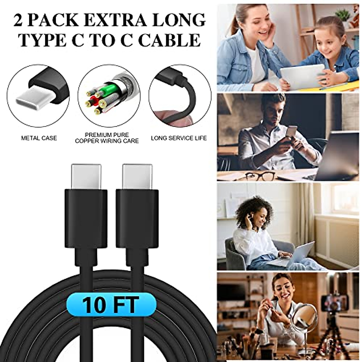 Type C Charger,2Pack 25W Super Fast Charger type c with 10 FT USB C Charger Cable,Samsung Type C Charger Fast Charging for Samsung Galaxy S23/S23Ultra/S23+/S22/S22Ultra/S22+/S21/S21+/S21Ultra/S20/S20+