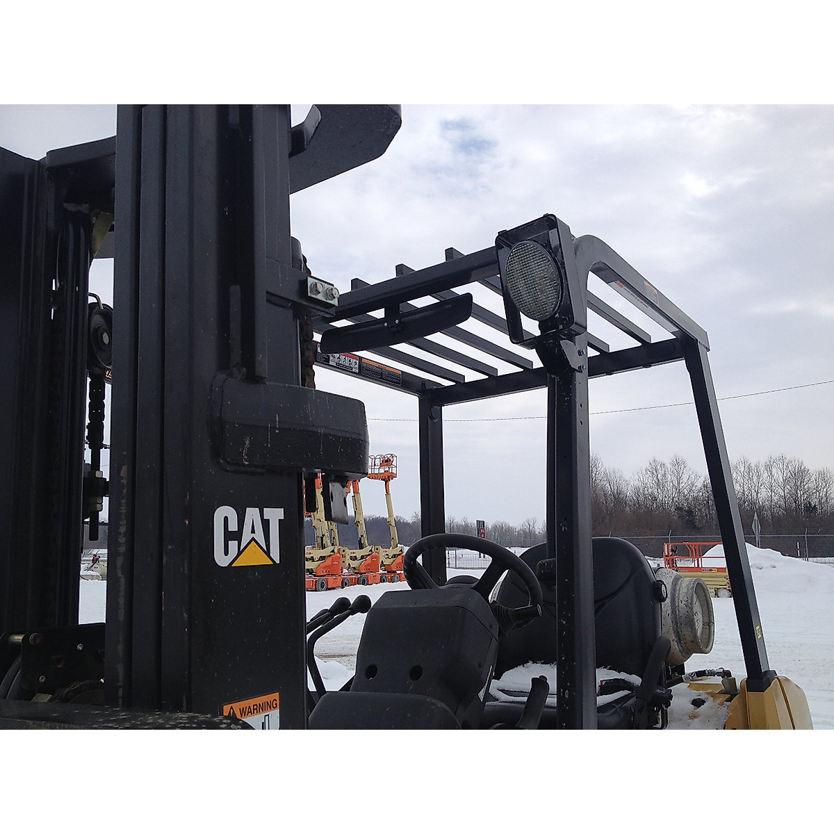 16.5" Extra Wide Panoramic Rear View Mirror for Forklifts; Universal Fit