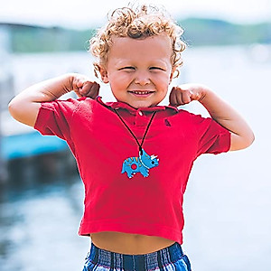 Chew Necklaces for Sensory Kids, 5 Pack Chewy Necklace Sensory for Boys and Girls with ADHD, SPD, Autism, Silicone Autism Sensory Products for Adult Reduce Chewing Anxiety Fidget