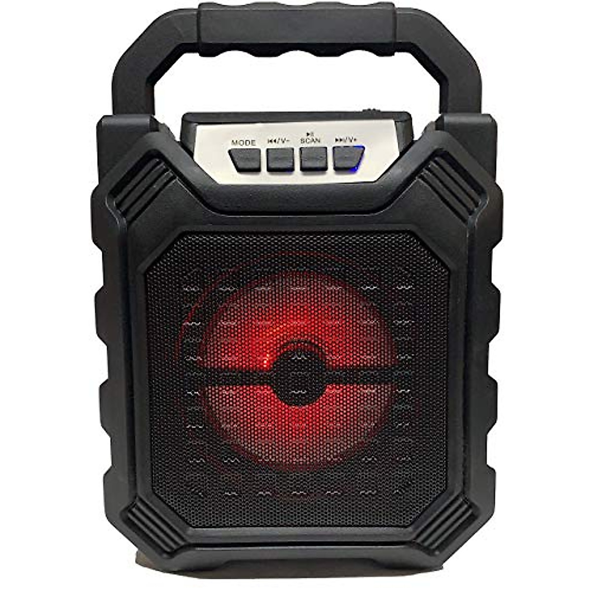 FM Radio TF/USB MP3 Player Bluetooth Portable Speaker Rechargeable-Black