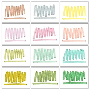 WRITECH Retractable Highlighters Assorted Colors: Chisel Tip Click Aesthetic Highlighter Marker Pens Pack Multi Colored Ink No Bleed Smear for Highlighting Journaling (12ct Neutral)