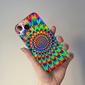 HK Studio Hologram Illustration Skin Decal (Not Case) for iPhone 13 Pro Max - No Bubble, Slim, Waterproof - Protecting & Personalizing iPhone's Back, Camera, Frame